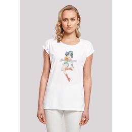 T-Shirt F4NT4STIC "DC Comics Wonder Womand Classic Jump", Damen, Gr. 4XL, wei&szlig;, Obermaterial: 100% Baumwolle, regular fit, Rundhals, ohne B&uuml;ndchen, Shirts T-Shirt, Print