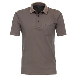 Casamoda Herren Poloshirt "Casamoda Polo-Shirt uni"schlamm, Gr. M, 55% Baumwolle, 45% Polyester, Shirts