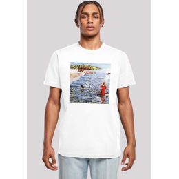 T-Shirt F4NT4STIC "Genesis Foxtrot Album Cover", Herren, Gr. L, wei&szlig;, Obermaterial: 100% Baumwolle, regular fit, Rundhals, ohne B&uuml;ndchen, Shirts T-Shirt, Herren,Premium Merch,Regular-Fit,Basic,Bandshirt
