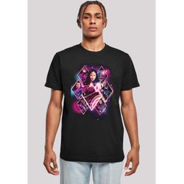 T-Shirt F4NT4STIC "DC Comics Justice League Superhelden", Herren, Gr. L, schwarz, Obermaterial: 100% Baumwolle, regular fit, Rundhals, ohne Bündchen, Shirts, Herren,Premium Merch,Regular-Fit,Basic,Bedruckt