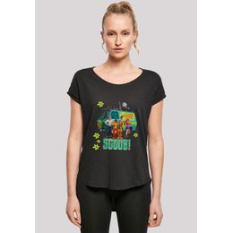 T-Shirt F4NT4STIC "Scooby Doo Mystery Inc Group", Damen, Gr. XL, schwarz, Obermaterial: 100% Baumwolle, regular fit, Rundhals, ohne Bündchen, Shirts, Damen,Premium Merch,Lang,Longshirt,Bedruckt