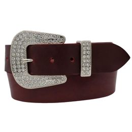 Lederg&uuml;rtel AnnaMatoni "AnnaMatoni Lederg&uuml;rtel Klia Lederg&uuml;rtel Klia", Damen, Gr. TW85 - 100cm Gesamtl&auml;nge, bordo 380, 100% Leder, G&uuml;rtel Lederg&uuml;rtel