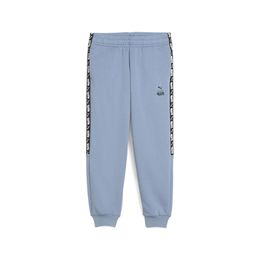 Sporthose Puma "Puma x HOT WHEELS&trade; MONSTER TRUCKS Jogginghose Jungen", Jungen, Gr. 116, Normalgr&ouml;&szlig;en, blau (cool blau), Obermaterial: 32% Polyester, 68% Baumwolle; Rippe: 97% Baumwolle, 3% Elasthan; Tasche &ndash; Oben: 100% Baumwolle, bedruckt, regular fit, Hosen Sporthose