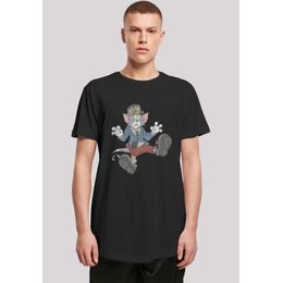 T-Shirt F4NT4STIC "Tom and Jerry TV Serie Faux Frankenstein Tom", Herren, Gr. M, schwarz, Obermaterial: 100% Baumwolle, regular fit, Rundhals, ohne Bündchen, Shirts, Print