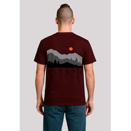 T-Shirt F4NT4STIC "Escape Discover the World Forest Landscape", Herren, Gr. S, braun (maroon), Obermaterial: 100% Baumwolle, regular fit, Rundhals, ohne Bündchen, Shirts, Discover the World