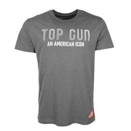 T-Shirt Top Gun "TG20212009", Damen, Gr. 52L, grau (anthrazit), Obermaterial: 100% Baumwolle, Shirts T-Shirt