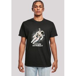 T-Shirt F4NT4STIC "NASA Future Astronaut", Herren, Gr. L, schwarz, Obermaterial: 100% Baumwolle, regular fit, Rundhals, ohne Bündchen, Shirts, Premium Qualität