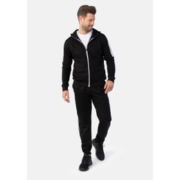 Sweatjacke Stooker Men "STEWART Sweatjacke French Terry mit Kapuze", Herren, Gr. L, schwarz, angeraute Sweatware, 60% Baumwolle, 40% Polyester, regular fit, Sweatjacken, Regular Fit Casual Sweat für Herren