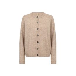 soyaconcept Damen Cardigan "Soya Concept Cardigan SC_ORLEAN"98008 sand melange, Gr. S, Obermaterial: 74% Polyacryl, 24% Polyester, 2% Elasthan,