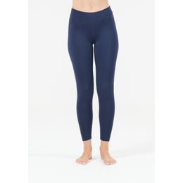 ENDURANCE ATHLECIA Trainingstights ATHLECIA "FRANZ", Damen, Gr. 42, EURO-Größen, blau (dunkelblau), 72% Nylon, 28% Elasthan, unifarben, Hosen, mit leichter Kompression