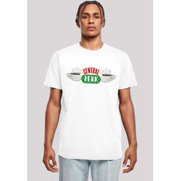 T-Shirt F4NT4STIC "FRIENDS TV Serie Central Perk BLK", Herren, Gr. L, weiß, Obermaterial: 100% Baumwolle, regular fit, Rundhals, ohne Bündchen, Shirts, Print