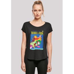 T-Shirt F4NT4STIC "Winnie Puuh", Damen, Gr. L, schwarz, Obermaterial: 100% Baumwolle, regular fit, Rundhals, ohne B&uuml;ndchen, Shirts T-Shirt, Print