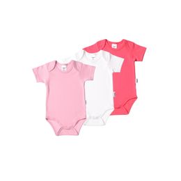 Body Liliput, Jungen, Gr. 86/92, EURO-Gr&ouml;&szlig;en, bunt (mehrfarbig), 100% Baumwolle, unifarben, kurz, Rundhals, Bodys Body, mit angenehmem Rundhalsausschnitt im 3er Pack