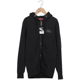 Alpha Industries Kapuzenpullover Herren Größe S Second Hand schwarz