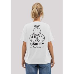 T-Shirt F4NT4STIC "Smiley Originals Ltd. Edition since 1972", Damen, Gr. L, weiß (off, weiß), Obermaterial: 100% Baumwolle, oversize, Rundhals, ohne Bündchen, Shirts, Premium Qualität