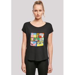 F4NT4STIC Damen T-Shirt "'Spongebob Schwammkopf Collage'"schwarz, Gr. L, Obermaterial: 100% Baumwolle, Shirts, Print