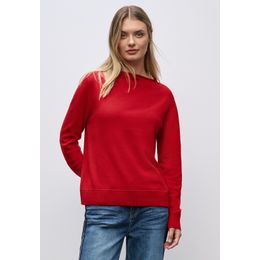 Strickpullover Street One, Damen, Gr. 34, racing rot, Stoff, 33% Polyester, 31% Polyacryl, 24% Baumwolle, 12% Polyamid, unifarben, normal normal, U-Boot-Ausschnitt, Rippbündchen, Pullover, mit U-Boot-Ausschnitt