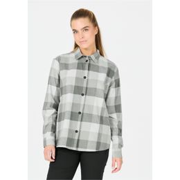 Fleeceshirt WHISTLER "Riglet", Damen, Gr. 36, grau (dunkelgrau), 100% Baumwolle, mehrfarbig, ohne Ausschnitt, Shirts, In atmungsaktiver Baumwollqualit&auml;t