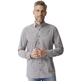 Businesshemd Casamoda "Casamoda Businesshemd Print", Herren, Gr. 39, Normalgr&ouml;&szlig;en, braun, 100% Baumwolle, bedruckt, comfort fit, Hemden