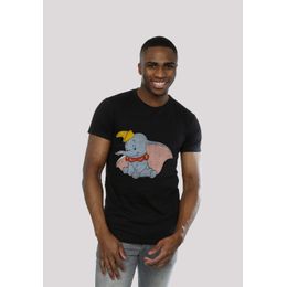 T-Shirt F4NT4STIC "Disney Dumbo Classic", Damen, Gr. L, schwarz, Obermaterial: 100% Baumwolle, regular fit, Rundhals, ohne B&uuml;ndchen, Shirts T-Shirt, Print