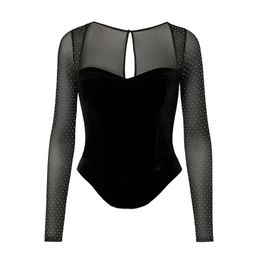 Goddiva Shirtbody Damen Gr&ouml;&szlig;e XS/S schwarz