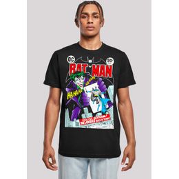 T-Shirt F4NT4STIC "DC Comics Batman Joker Playing Card Cover", Herren, Gr. L, schwarz, Obermaterial: 100% Baumwolle, regular fit, Rundhals, ohne Bündchen, Shirts, Herren,Premium Merch,Regular-Fit,Basic,Bedruckt