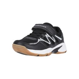 Indoorschuh Endurance "Tasi", Kinder, Gr. 30, schwarz-wei&szlig; (schwarz, wei&szlig;), Kunstfaser, Polyurethane, Schuhe, mit praktischer Hallensohle und einfachem Verschluss