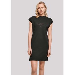 Shirtkleid F4NT4STIC "Engel rosa t&uuml;rkis", Damen, Gr. L, schwarz, Obermaterial: 100% Baumwolle, regular fit, ohne B&uuml;ndchen, Kleider Shirtkleid, Print