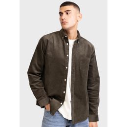 REDEFINED REBEL EST. 2013 Langarmhemd REDEFINED REBEL "Redefined Rebel Shirt RRSean Shirt", Herren, Gr. M, Normalgr&ouml;&szlig;en, gr&uuml;n (forest night), 98% Baumwolle, 2% Elasthan, Hemden