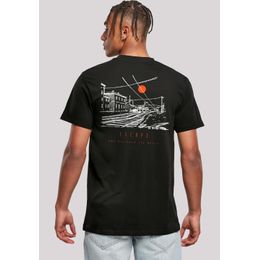 T-Shirt F4NT4STIC "Escape Discover the World Town Train Station", Herren, Gr. L, schwarz, Obermaterial: 100% Baumwolle, regular fit, Rundhals, ohne Bündchen, Shirts, Premium Qualität, ESCAPE Collection