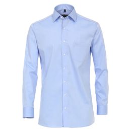 Businesshemd Casamoda "Casamoda Businesshemd extra langer Arm 72cm uni", Herren, Gr. 42, Normalgr&ouml;&szlig;en, blau (hellblau), 100% Baumwolle, unifarben, schmal, Hemden