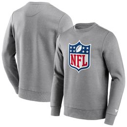 Sweatshirt Fanatics "Fanatics Sweatshirt NFL Primary Logo Crew", Damen, Gr. L, grau, 85% Baumwolle; 15% Polyester, Sweatshirts