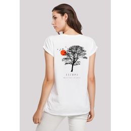T-Shirt F4NT4STIC "Escape Discover the World Tree Birds", Damen, Gr. L, wei&szlig;, Obermaterial: 100% Baumwolle, regular fit, Rundhals, ohne B&uuml;ndchen, Shirts T-Shirt, Premium Qualit&auml;t, ESCAPE Collection