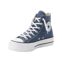 Sneaker Converse "CHUCK TAYLOR ALL STAR LIFT PLATFORM", Damen, Gr. 36, wei&szlig; (slacker blau, wei&szlig;, schwarz), Textil, Schuhe Sneaker
