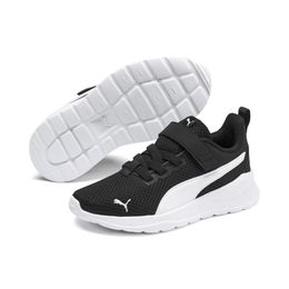 Sneaker Puma "Anzarun Lite Kids Sneaker Kinder", Kinder, Gr. 33, schwarz-wei&szlig; (schwarz, wei&szlig;), Obermaterial: Textil, Synthetik; Futter: Textil; Innensohle: Textil; Laufsohle: Synthetik, Gummi, Schuhe Sneaker