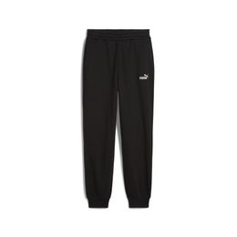 Sporthose Puma "ESS Small No. 1 Logo Comfort Hochgeschnittene Jogginghose Damen", Damen, Gr. XS, Normalgrößen, schwarz, Obermaterial: 66% Baumwolle, 34% Polyester; Rippe: 3% Elasthan, 97% Baumwolle; Tasche – Oben: 100% Baumwolle, unifarben, comfort fit, Hosen Sporthose