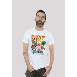 T-Shirt F4NT4STIC "Marvel Comics Our Dad Superhero", Herren, Gr. L, weiß, Obermaterial: 100% Baumwolle, regular fit, Rundhals, ohne Bündchen, Shirts, Print