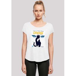 T-Shirt F4NT4STIC "DC Comics Batman Catwoman When In Rome", Damen, Gr. M, wei&szlig;, Obermaterial: 100% Baumwolle, regular fit, Rundhals, ohne B&uuml;ndchen, Shirts T-Shirt, Damen,Premium Merch,Lang,Longshirt,Bedruckt