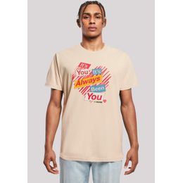 T-Shirt F4NT4STIC "Sex Education It's Always You Netflix TV Series", Herren, Gr. L, beige (sand), Obermaterial: 100% Baumwolle, regular fit, Rundhals, ohne Bündchen, Shirts, Premium Qualität