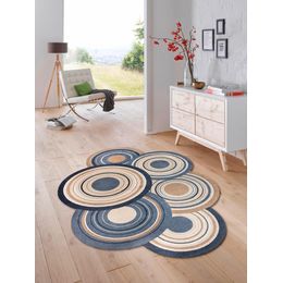 Teppich "Cosmic Colours" Gr. 42, braun, B:110cm H:9mm L:175cm, Kunstfaser, wash+dry by Kleen-Tex, Teppiche, Teppich, rutschhemmend, waschbar, Wohnzimmer