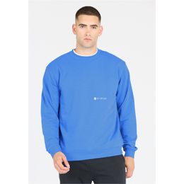 Sweatshirt Virtus "Kayden", Herren, Gr. XXL, blau, 60% Baumwolle, 40% Polyester, unifarben, normal, Rundhals, Sweatshirts Sweatshirt, aus superweichem, atmungsaktivem Material