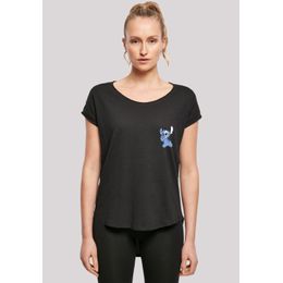 F4NT4STIC Damen T-Shirt "Disney Lilo And Stitch Stitch Backside"schwarz, Gr. XL, Obermaterial: 100% Baumwolle, Shirts, Print