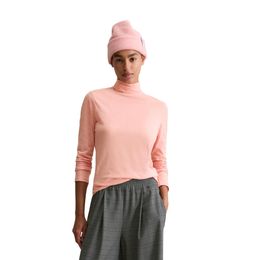 Marc O'Polo Langarmshirt MARC O'POLO DENIM "aus besonders weichem Slub-Jersey", Damen, Gr. L, rosa (rose powder), Obermaterial: 100% Baumwolle, unifarben, gerade, normaler Saum, Shirts Langarmshirt