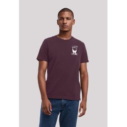T-Shirt F4NT4STIC "Smiley Originals Punk Drip Streetwear", Herren, Gr. S, rot (maroon), Obermaterial: 100% Baumwolle, regular fit, Rundhals, ohne B&uuml;ndchen, Shirts T-Shirt, Premium Qualit&auml;t