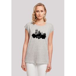 T-Shirt F4NT4STIC "Cities Collection - Munich skyline", Damen, Gr. L, grau (erdgrau), Obermaterial: 100% Baumwolle, regular fit, Rundhals, ohne B&uuml;ndchen, Shirts T-Shirt, Print