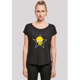 T-Shirt F4NT4STIC "Looney Tunes Tweety Pie Star", Damen, Gr. L, schwarz, Obermaterial: 100% Baumwolle, regular fit, Rundhals, ohne B&uuml;ndchen, Shirts T-Shirt, Print