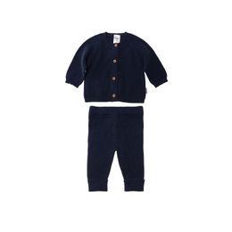 Hausanzug Liliput, Jungen, Gr. 56, blau (dunkelblau), 100% Baumwolle, unifarben, Homewear-Sets Schlafanzug, aus weichem Material