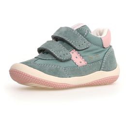 Sneaker Naturino "GO VL", Mädchen, Gr. 28, bunt (mintgrün, rosa), Nylon, Veloursleder, kontrastfarbene Details, Schuhe, Freizeitschuh mit Farbeinsatz, Größenschablone zum Download