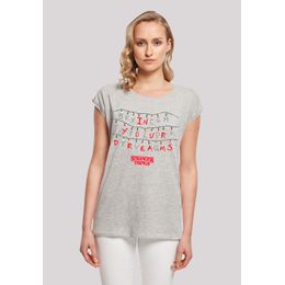 T-Shirt F4NT4STIC "Stranger Things In Your Dreams", Damen, Gr. 4XL, grau (erdgrau), Obermaterial: 100% Baumwolle, regular fit, Rundhals, ohne B&uuml;ndchen, Shirts T-Shirt, Premium Qualit&auml;t