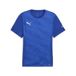 Trainingsshirt Puma "Individual Graphic Padeltrikot Herren", Herren, Gr. S, weiß (vivid blau weiß), Obermaterial: 100% Polyester; Ärmel: 100% Polyester; Einsatz: 100% Polyester, bedruckt, regular fit, Rundhals, Shirts